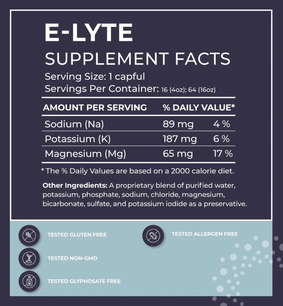 E-Lyte Concentrate of Pure Electrolytes - Your Healing Store